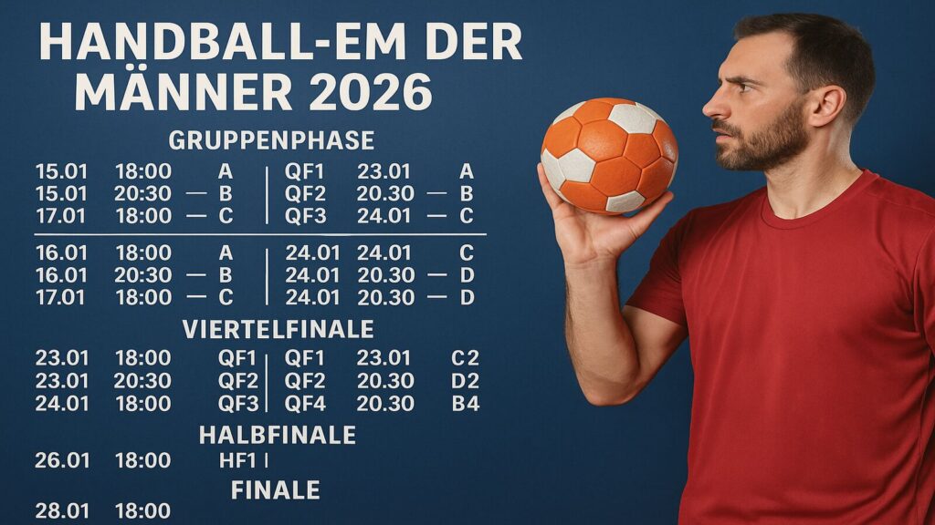 Handball-EM 2026: Spielplan, Ergebnisse und Termine bis zum Finale ...